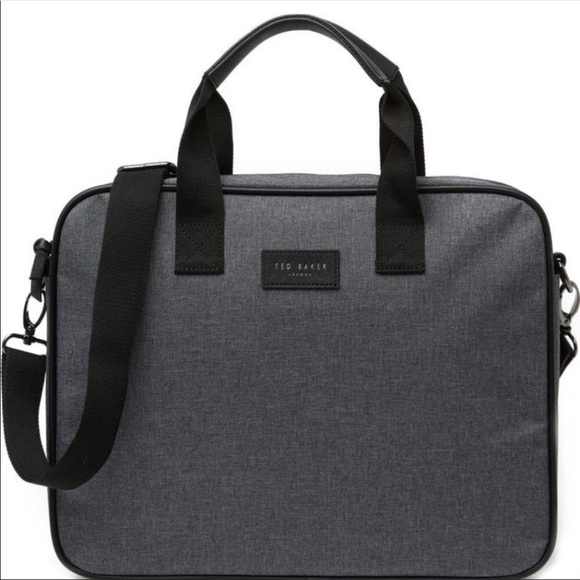 Ted Baker | Bags | Ted Baker Nylon Document Briefcase Bag Charcoal ...